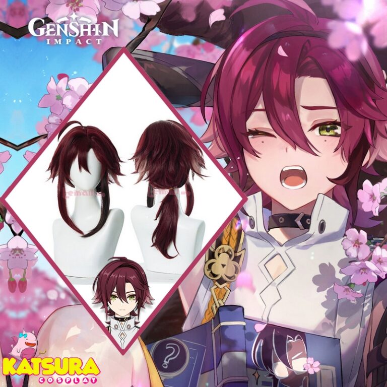 Peluca Heizou - Genshin Impact - Katsura Cosplay